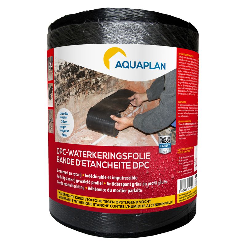 DPC Waterproof Membrane combats rising damp | Aquaplan