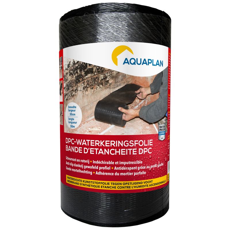 DPC Waterproof Membrane combats rising damp | Aquaplan